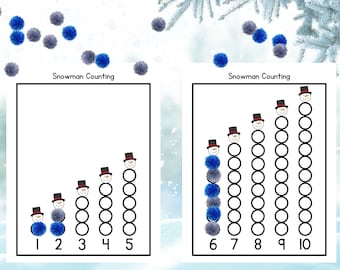 1 20 Pom Pom Activities Busy Book Counting Number Activities Preschool ...