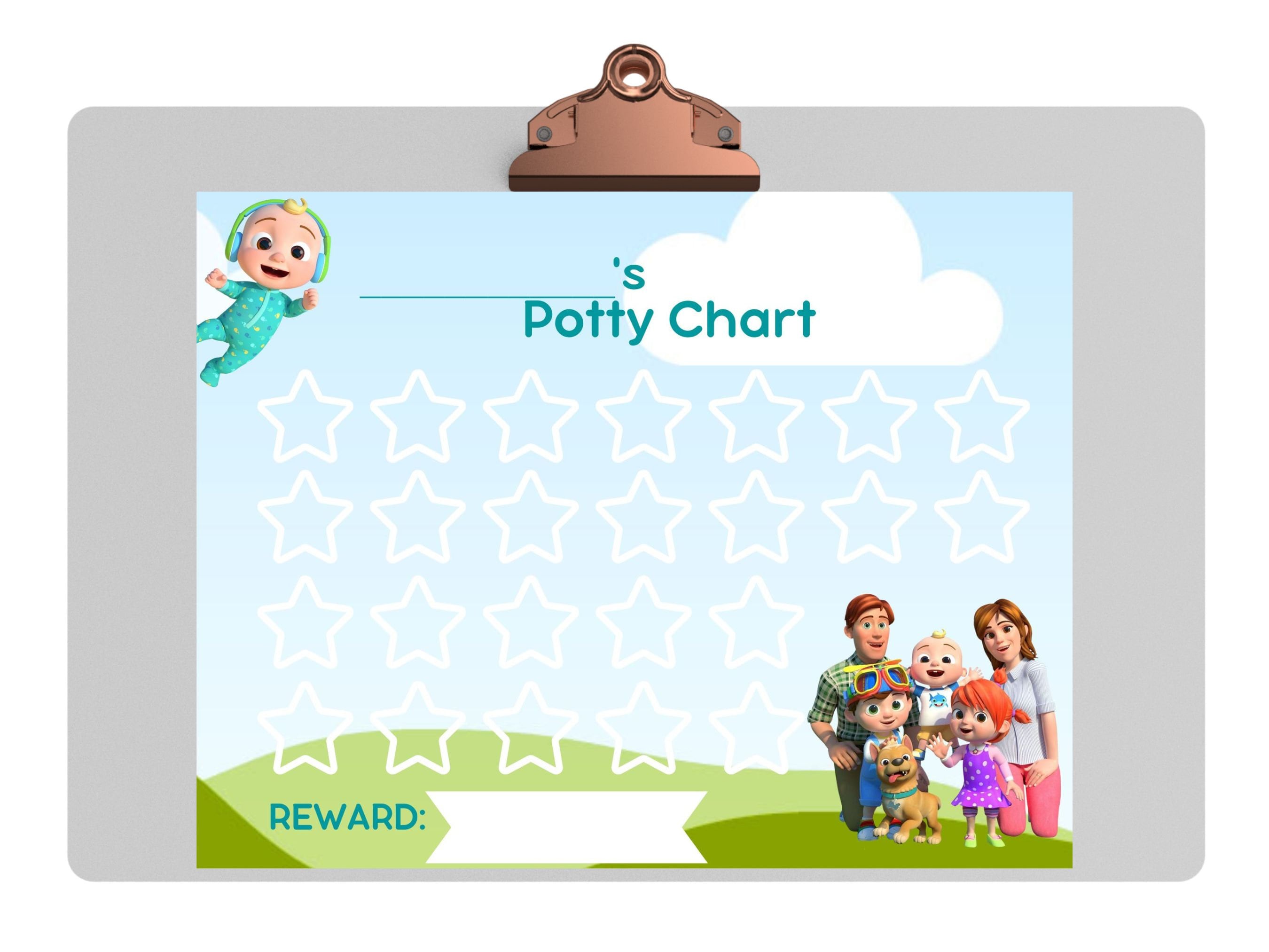Coco Melon Potty Chart Cocomelon Printable Coco-melon Reward - Etsy