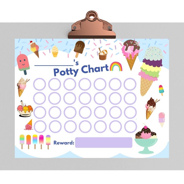Ice Cream Chart - Etsy