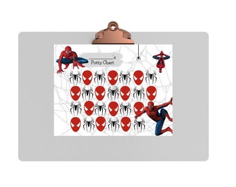 Spiderman Toilet Chart - Etsy Norway
