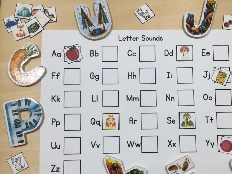 Letter Sounds Printable, Busy Book Printable, Montessori Materials ...