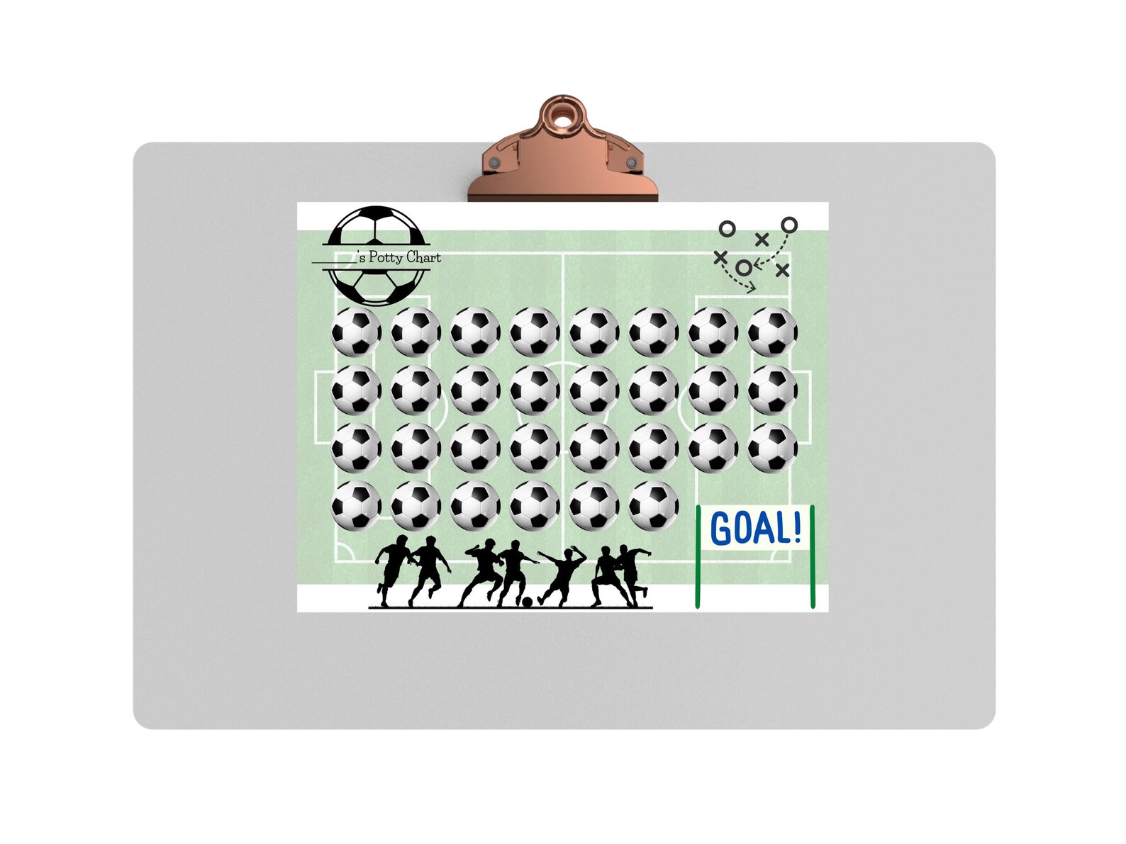 Soccer Potty Chart, Football Potty Chart, Behavior Chart, Sticker Chart ...