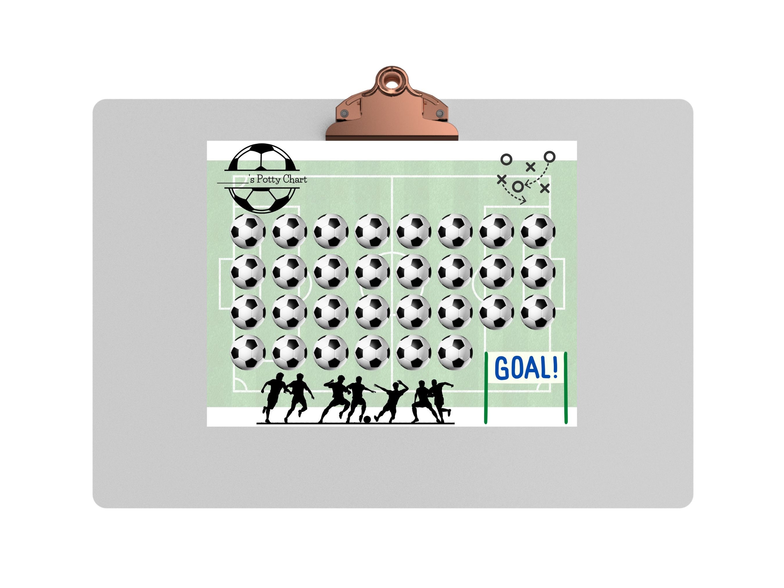 Soccer Potty Chart, Football Potty Chart, Behavior Chart, Sticker Chart ...