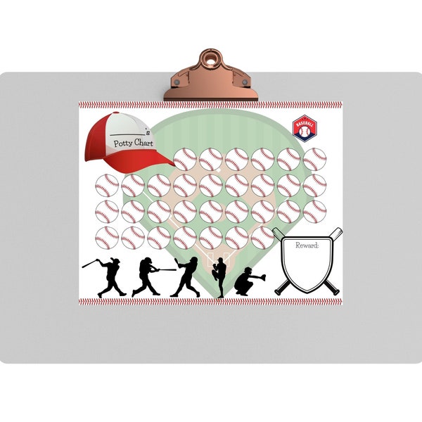 Baseball Reward Chart - Etsy