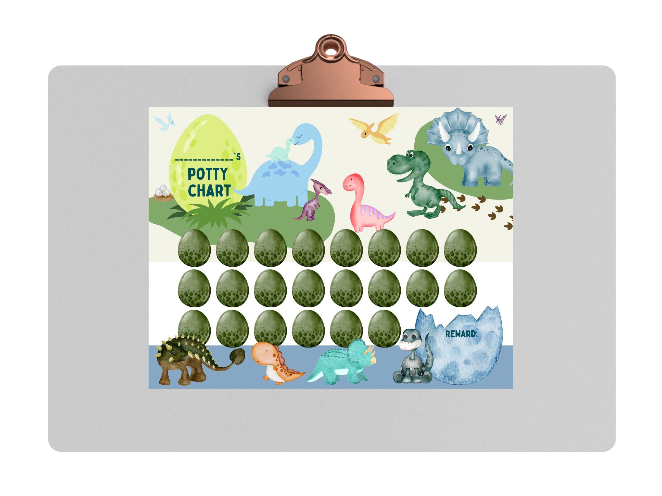 Dinosaur Reward Chart, Dinosaur Potty Chart, Dinosaur Behavior Chart ...