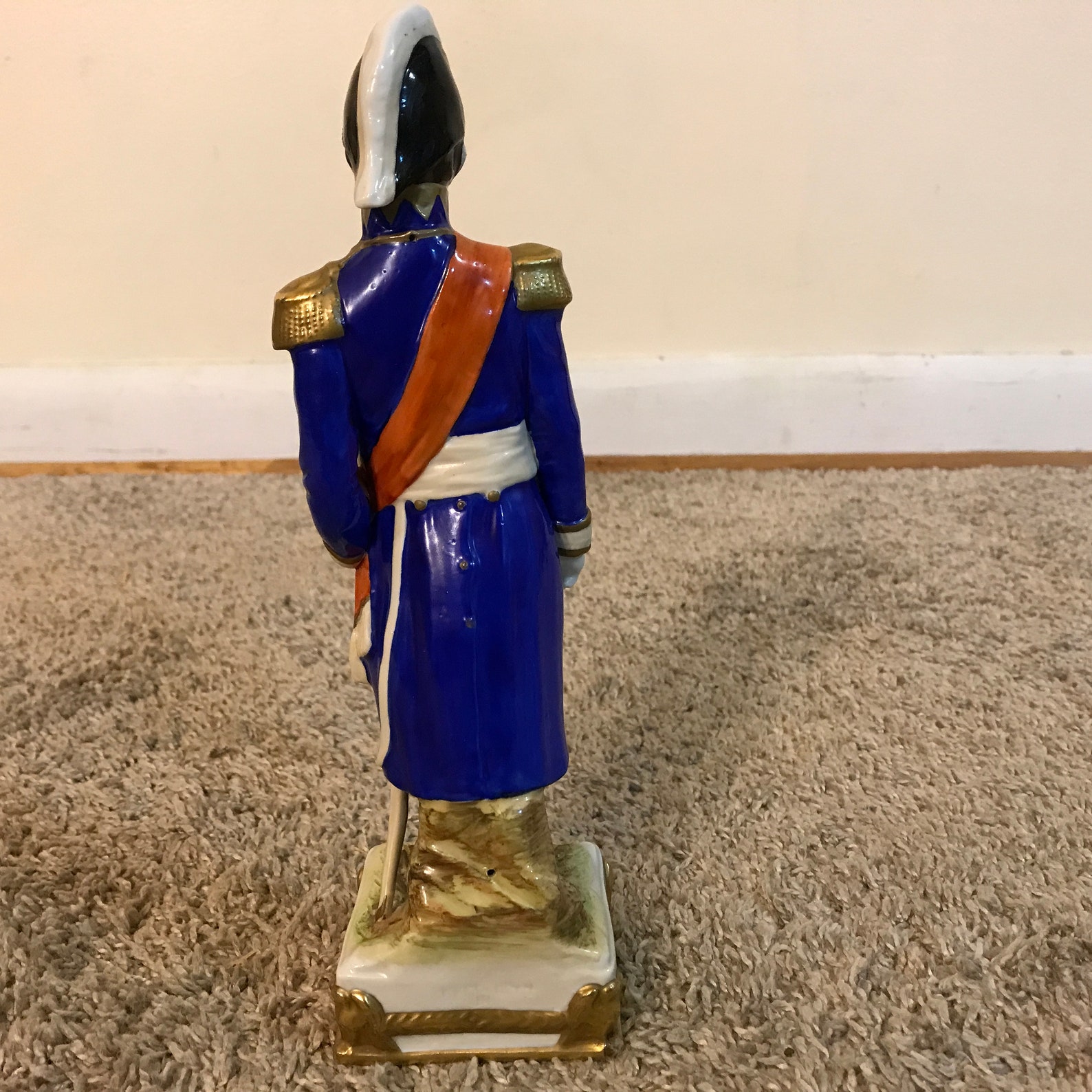 Vintage Scheibe-Alsbach Porzellan Soldat Marshall Bertrand Figur 12753 ...