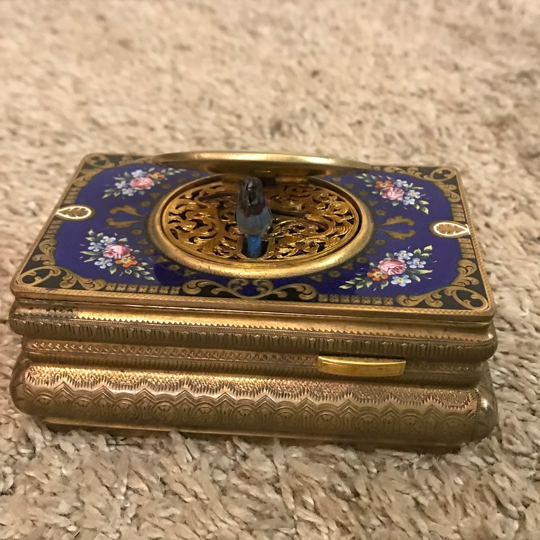 Vintage Karl Griesbaum / Emil Brenk German Singing Bird Automaton Box ...