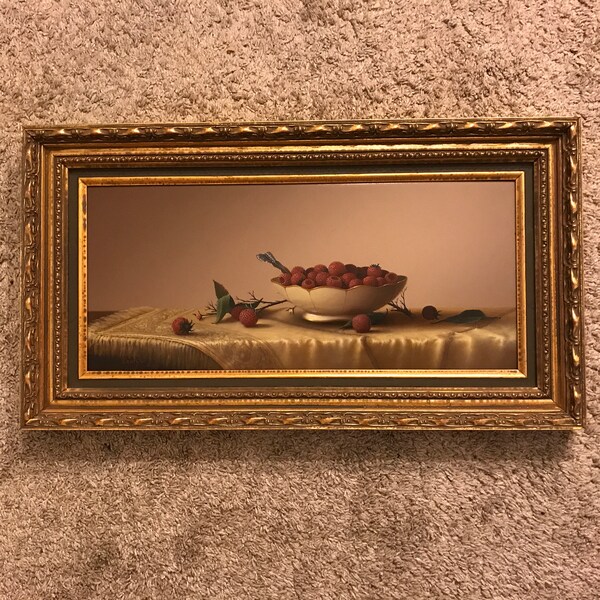 Raspberry Painting - Etsy