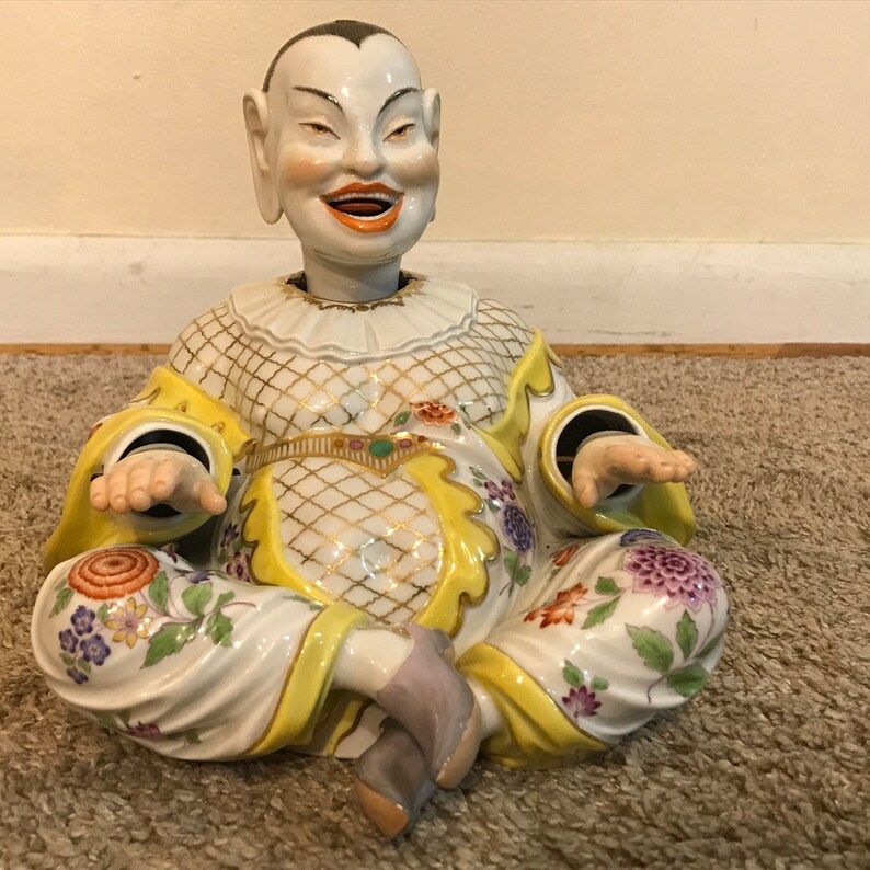 Antique 19th C. Meissen Porcelain Pagoda Nodder Sculpture - Etsy