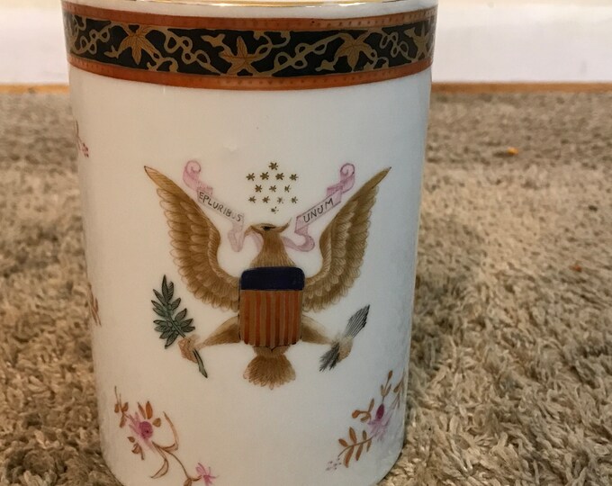 Antique 19th C. Chinese Export Porcelain American Federal Bald Eagle ...