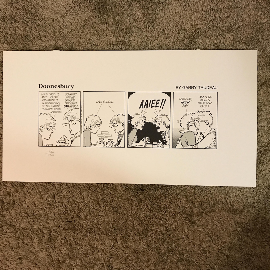 Doonesbury Garry Trudeau Limited Edition Comic Strip - Etsy