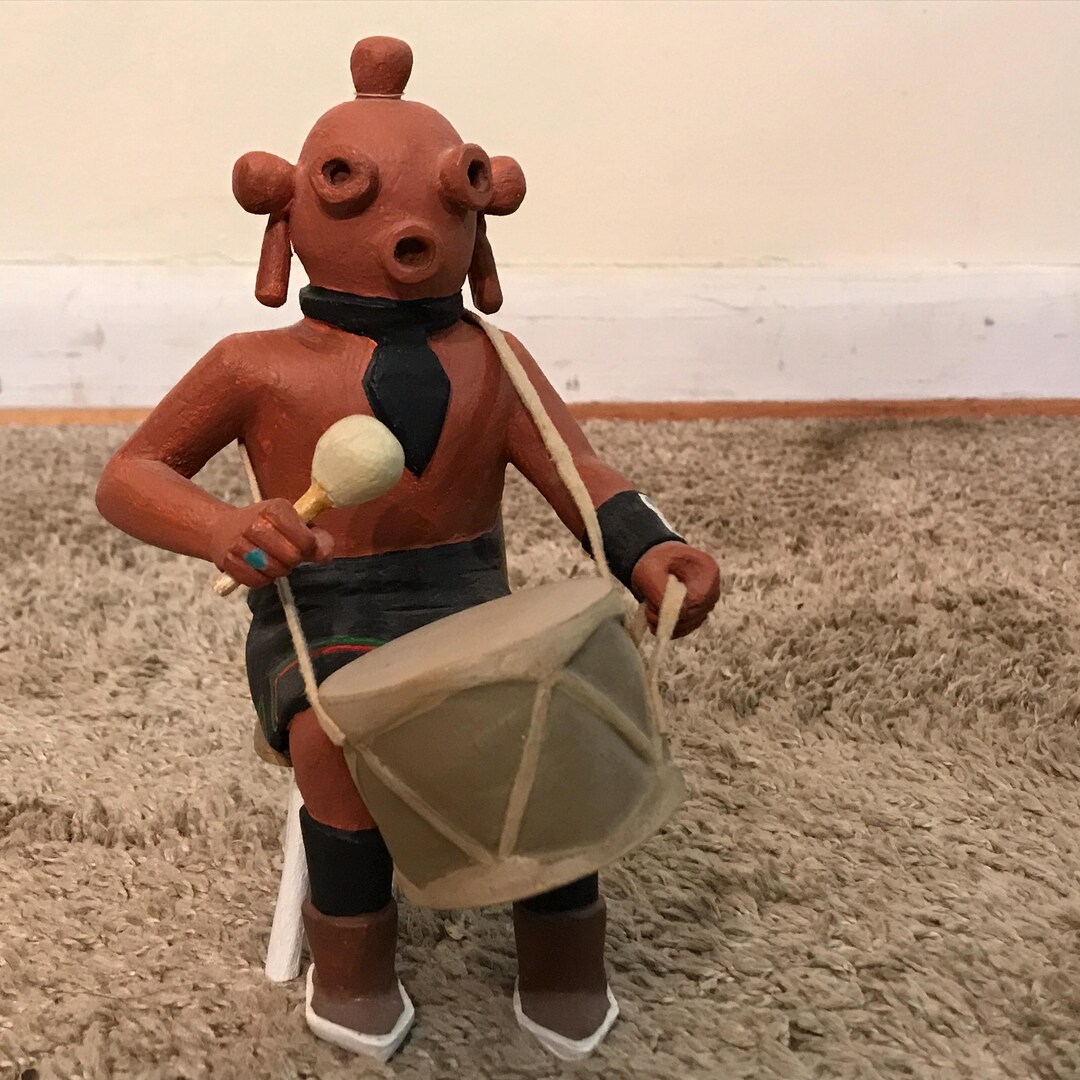 D.A. Holmes Hopi Drummer Kachina Doll Sculpture - Etsy