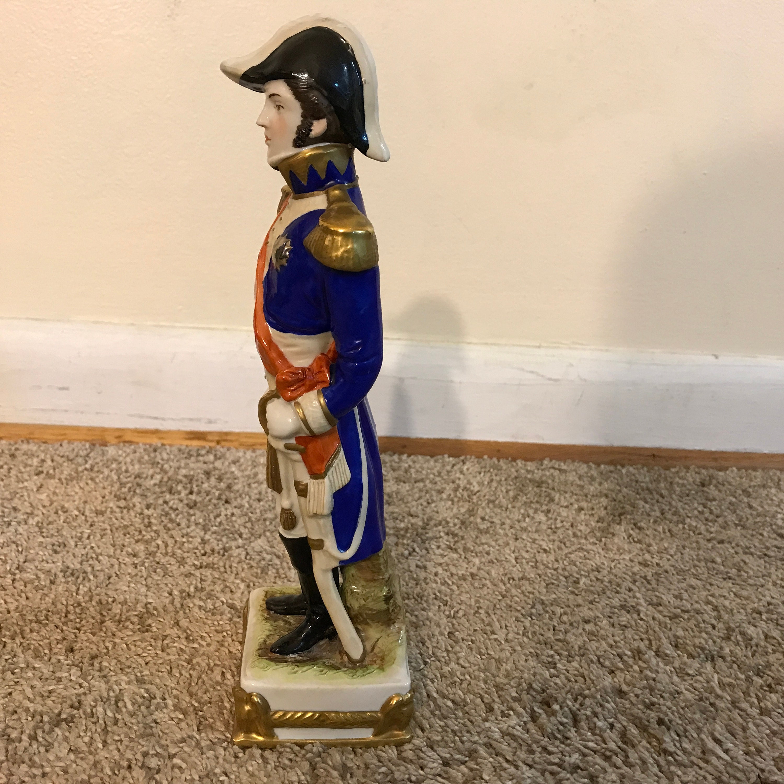 Vintage Scheibe-Alsbach Porzellan Soldat Marshall Bertrand Figur 12753 ...