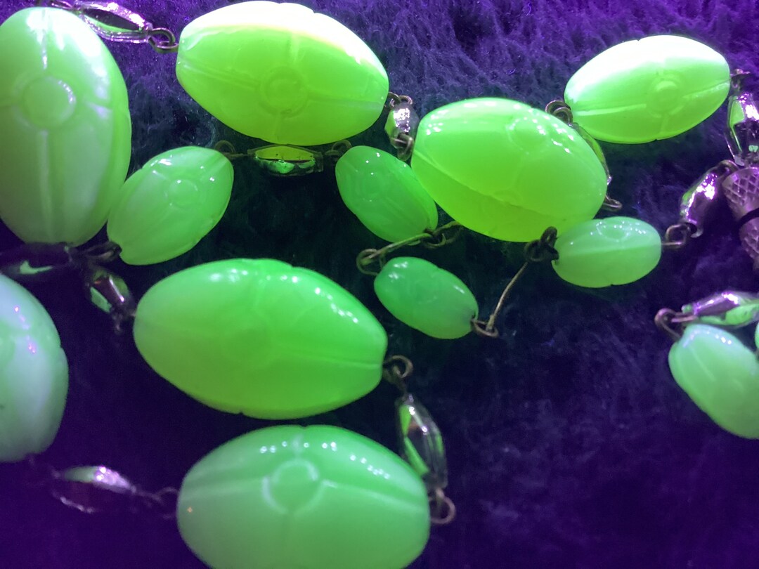Antique Satin Glass UV Reactive Neiger Bros Beads From 1920s - Etsy