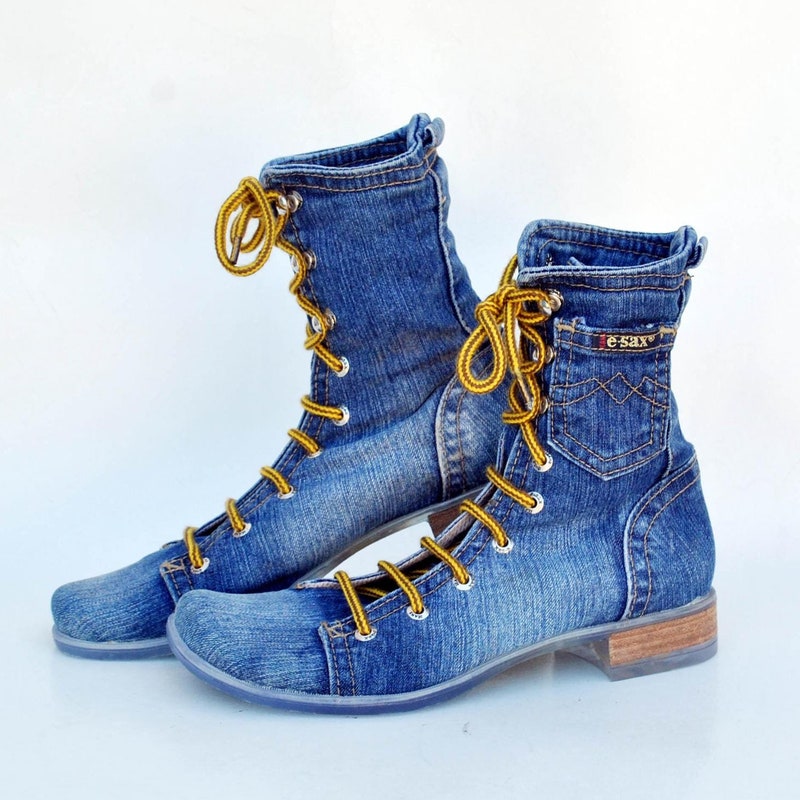 Jean Boots - Etsy