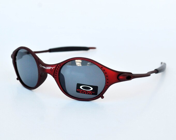 Y2k Matrix Rave Sunglasses Red Round Sun Glasses Vintage Retro Eye Wear ...