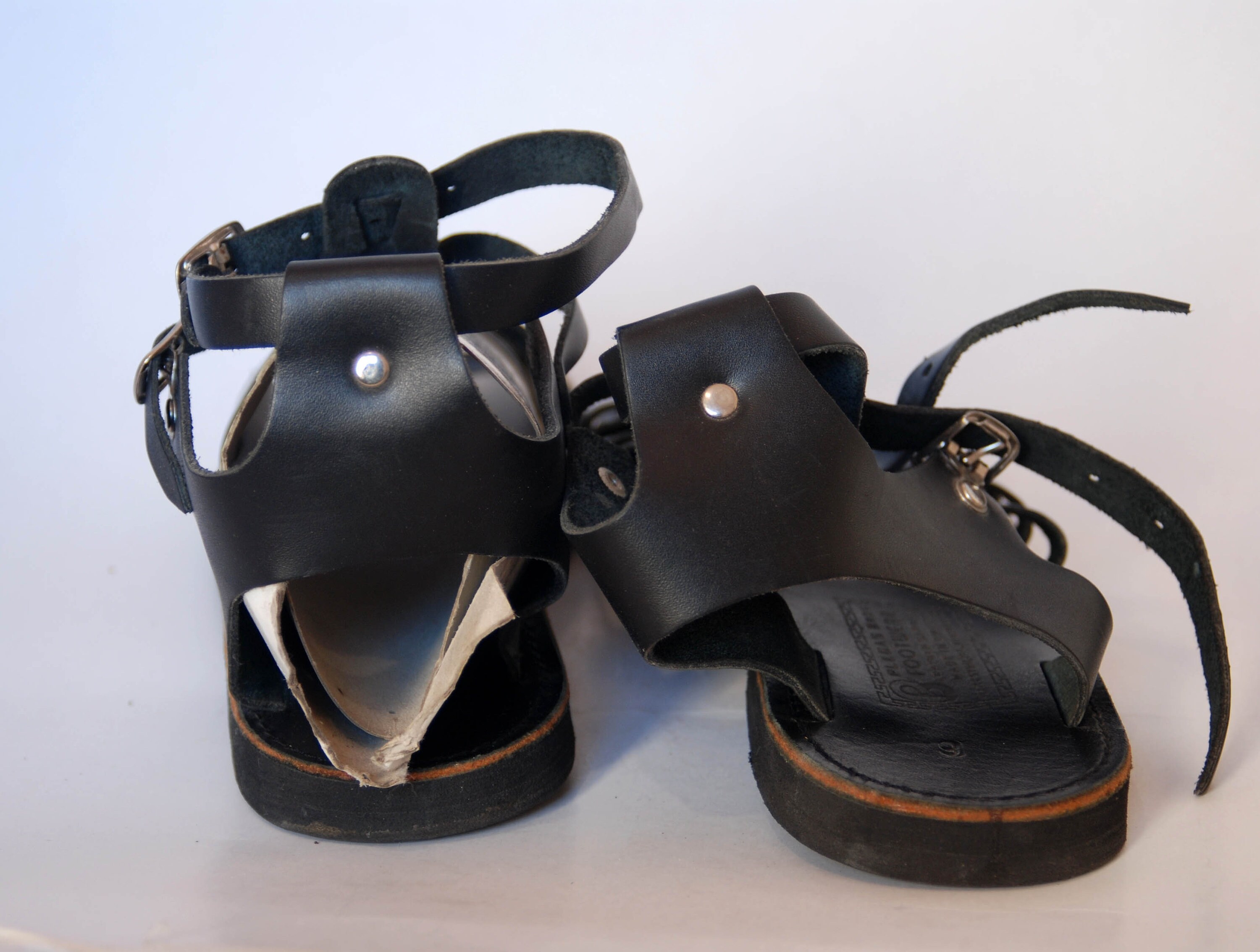 Greek sandals with straps leather black summer shoes gladiator | Etsy