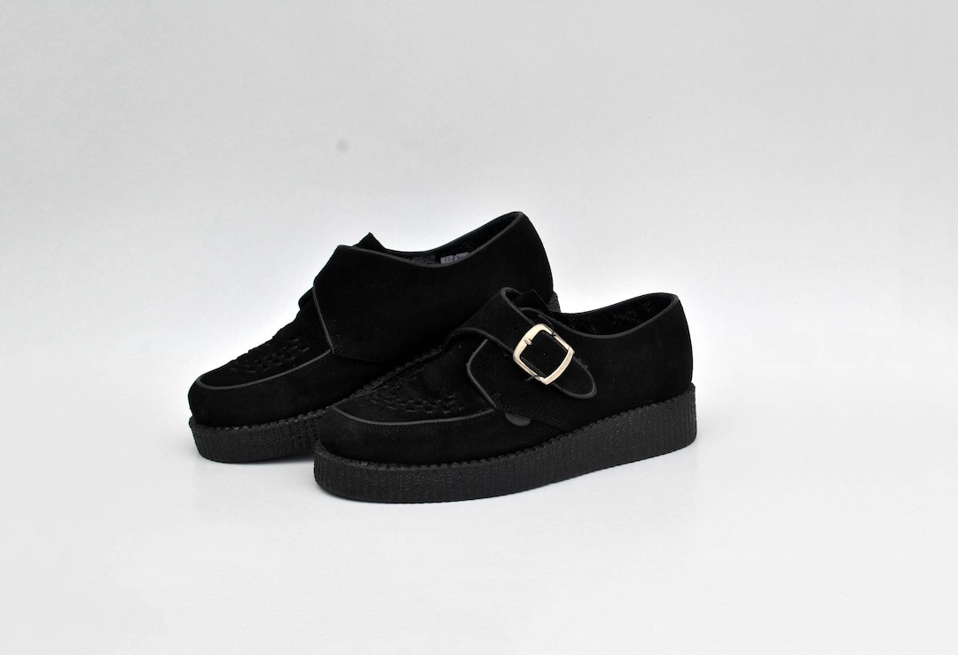 Platform Creepers Demonia Shoes Womens Platforms Black Leather Platform ...