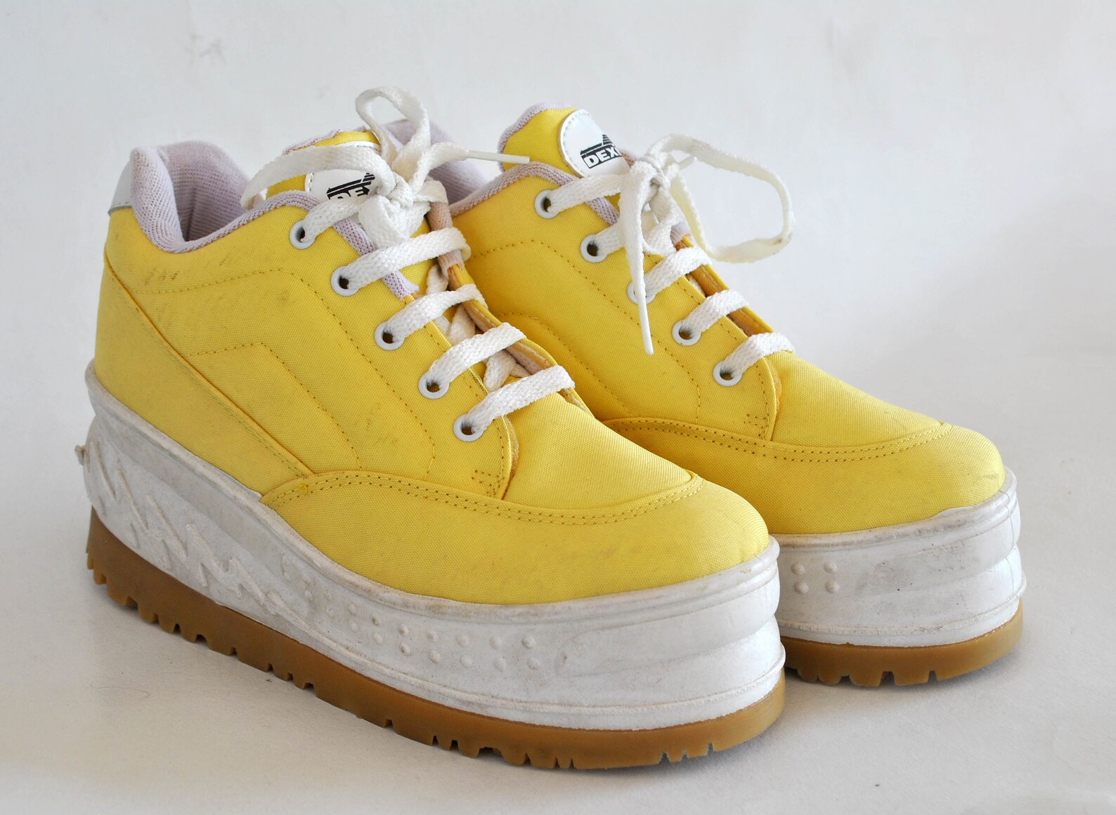 Yellow Platform Shoes Platform Sneakers Size Eu 38 Uk 5 Us 7 Platforms ...