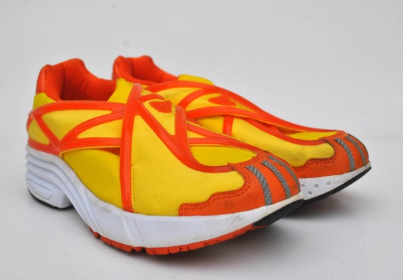 y2k rave athletic yellow sneakers vintage comfort wal… - Gem