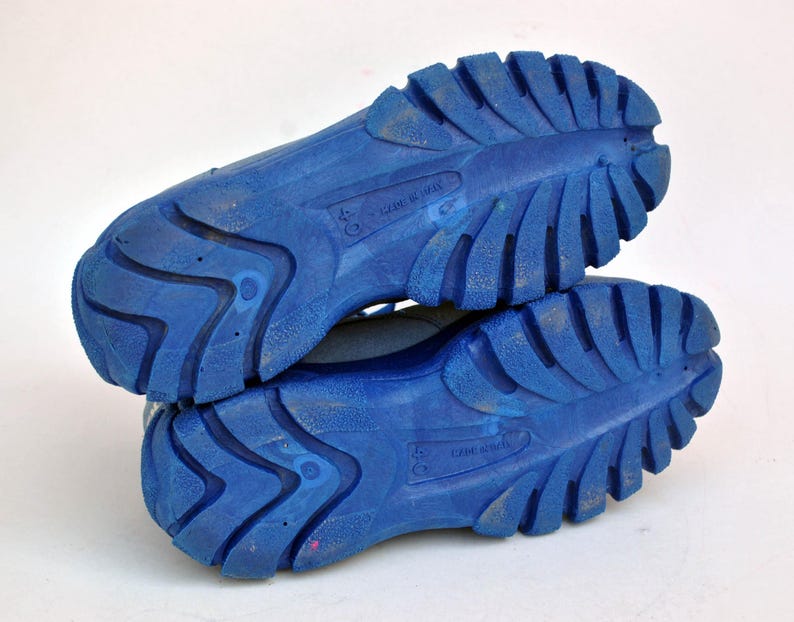 Blue Platform Sneakers | Chunky Suede Shoes | Y2K Platform Trainers ...