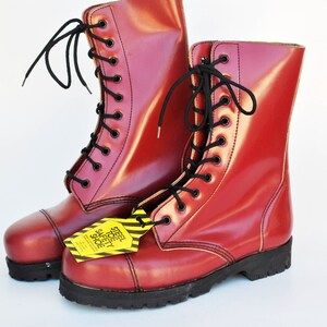 Getta Grip Punk Boots Lace up Cowboy Size Eu 41 Uk 8 Us 10 High Waist ...