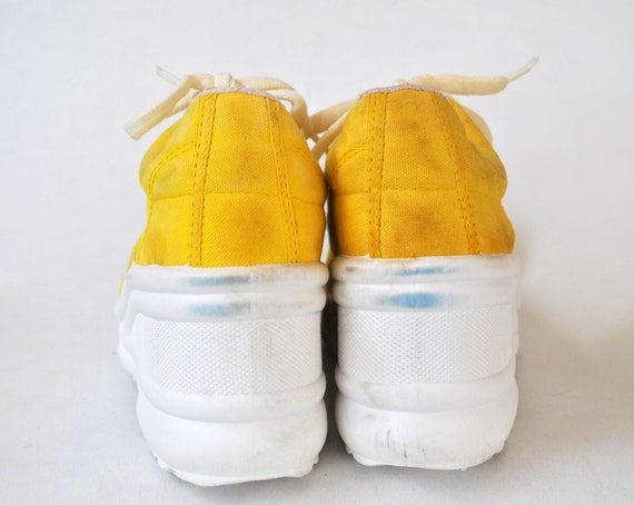 platform shoes sneakers yellow platforms 90s buffalo … - Gem