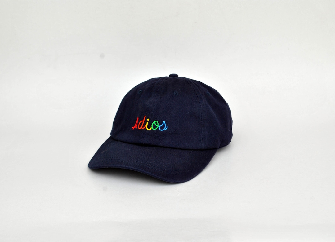 Blue Adios Hat Trucker Funny Korean Baseball Cap Mesh Hat Hip Hop Hat ...