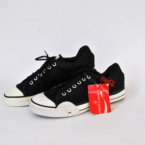 Black Coca Cola Collectors Coke 80s Hipster Trainers Casual Sport ...