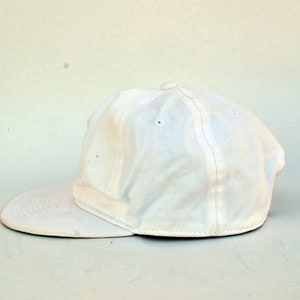 White Strapback Hat Trucker Hat Baseball Cap Mesh Hat Hip Hop Hat Flat ...