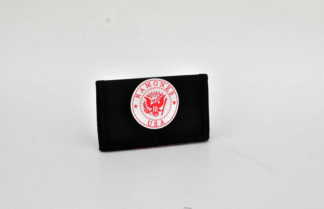 Ramones Vintage Wallet Y2k Unisex Small ID Money Holder Black Metal ...