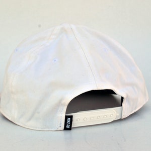 White Strapback Hat Trucker Hat Baseball Cap Mesh Hat Hip Hop Hat Flat ...