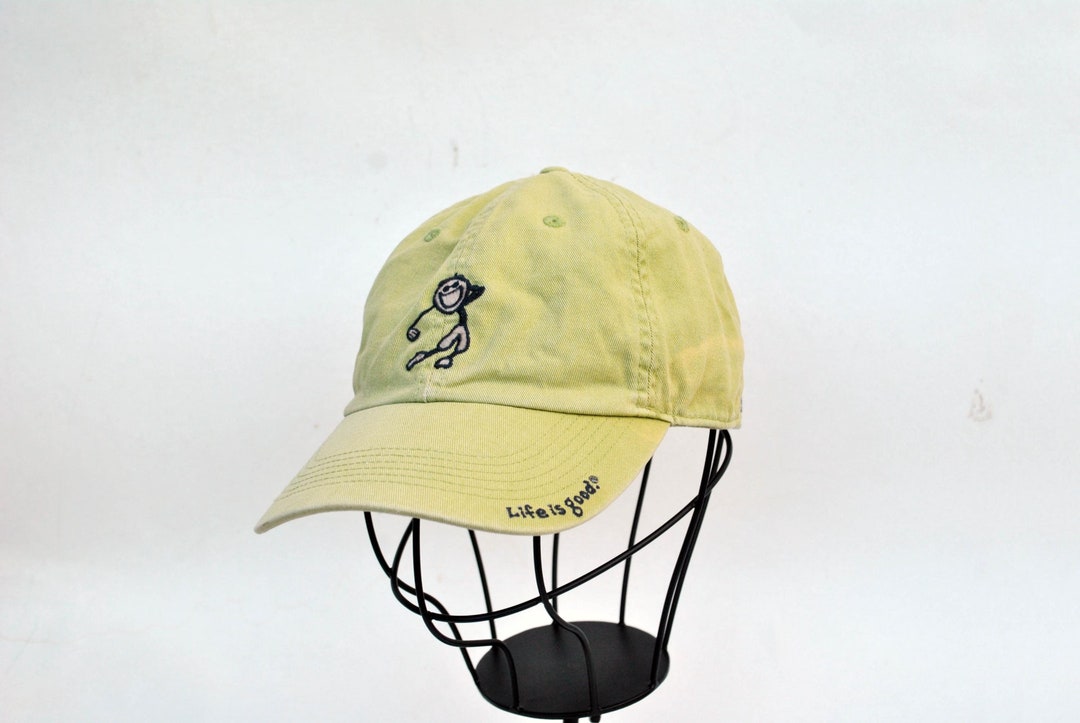 Golf Themed Green Mens Womens Life is Good Hat Baseball Cap Strapback ...
