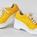 Platform Shoes Sneakers Yellow Platforms 90s Buffalo Size 37 Eu Uk 4 Us ...
