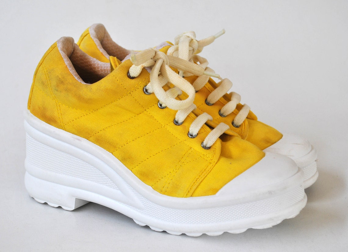 Platform Shoes Sneakers Yellow Platforms 90s Buffalo Size 37 Eu Uk 4 Us ...