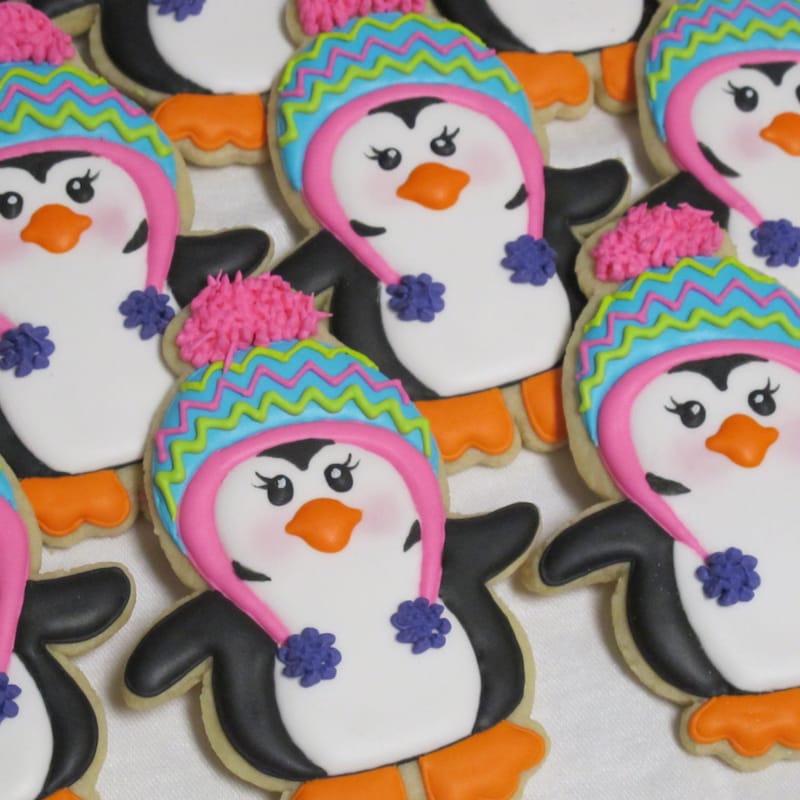 Penguin Cookies - Etsy