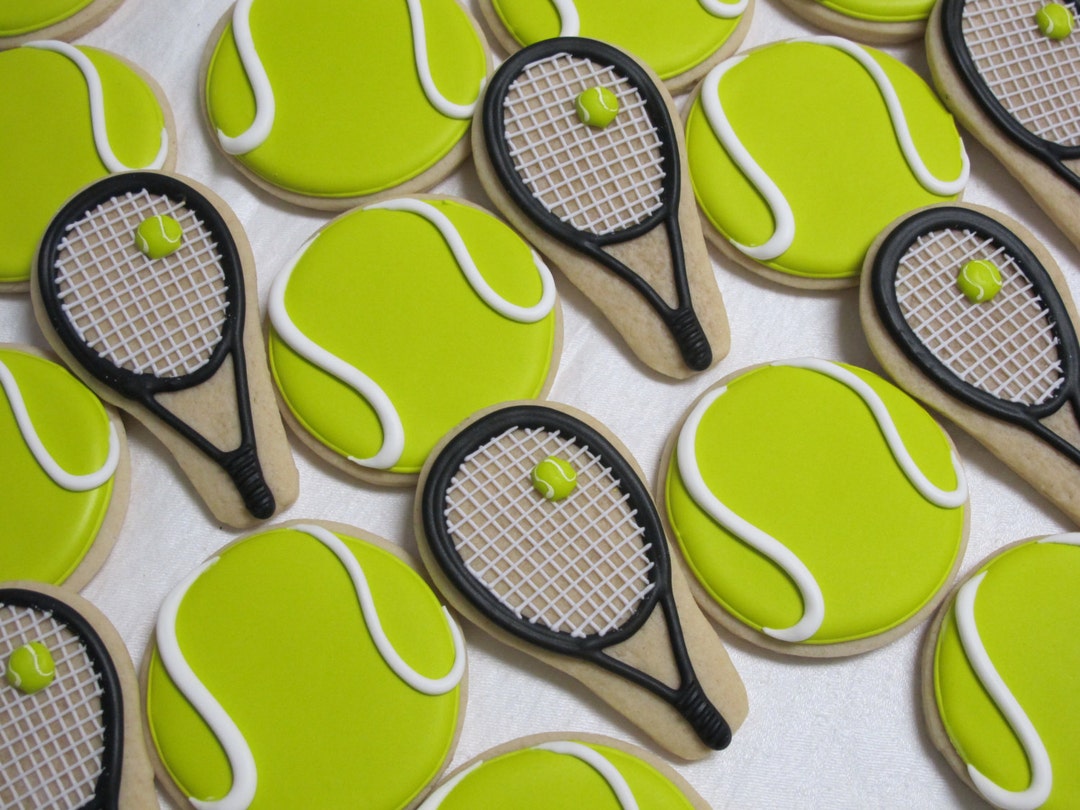 Tennis Theme Sugar Cookies (1 Dozen) - Etsy