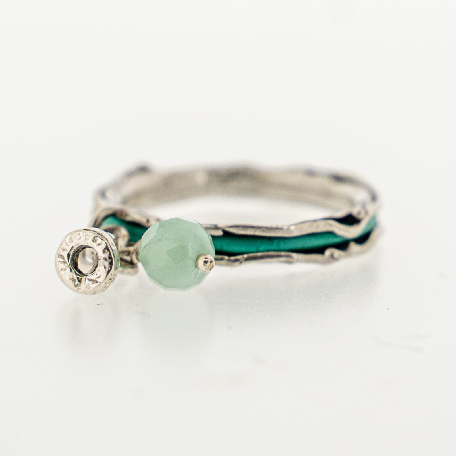 Silver Charm Dangle Ring for Women Dainty Minimalist Ring With - Etsy