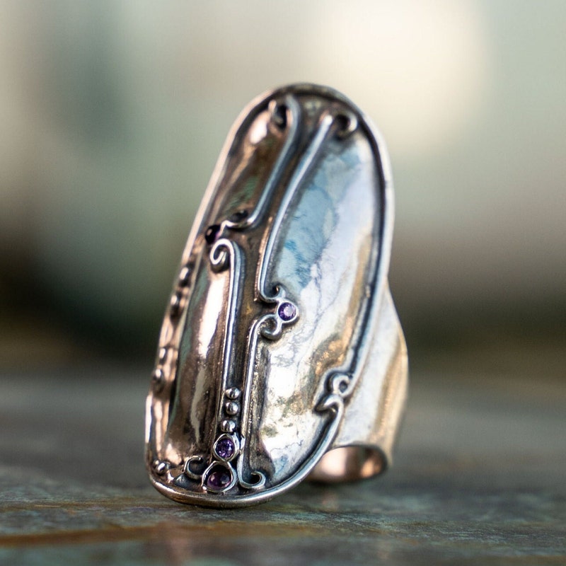 Long Finger Rings - Etsy