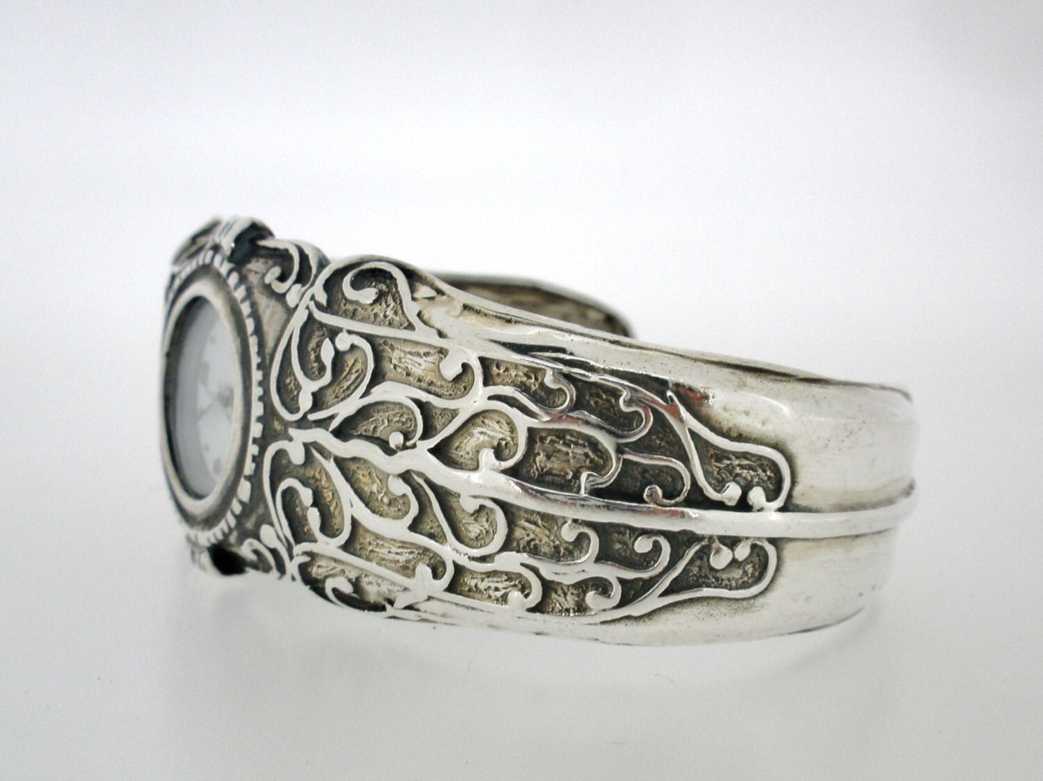 Engraved Silver Sterling Antique Cuff Watch for Women - Etsy