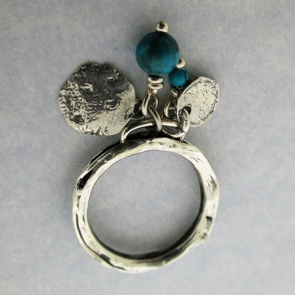 Dangle Charm Ring - Etsy