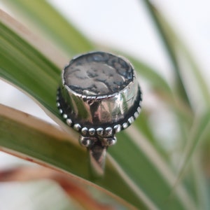 Handcrafted Silver Coin Ring for Women Statement Dainty Ring - Etsy
