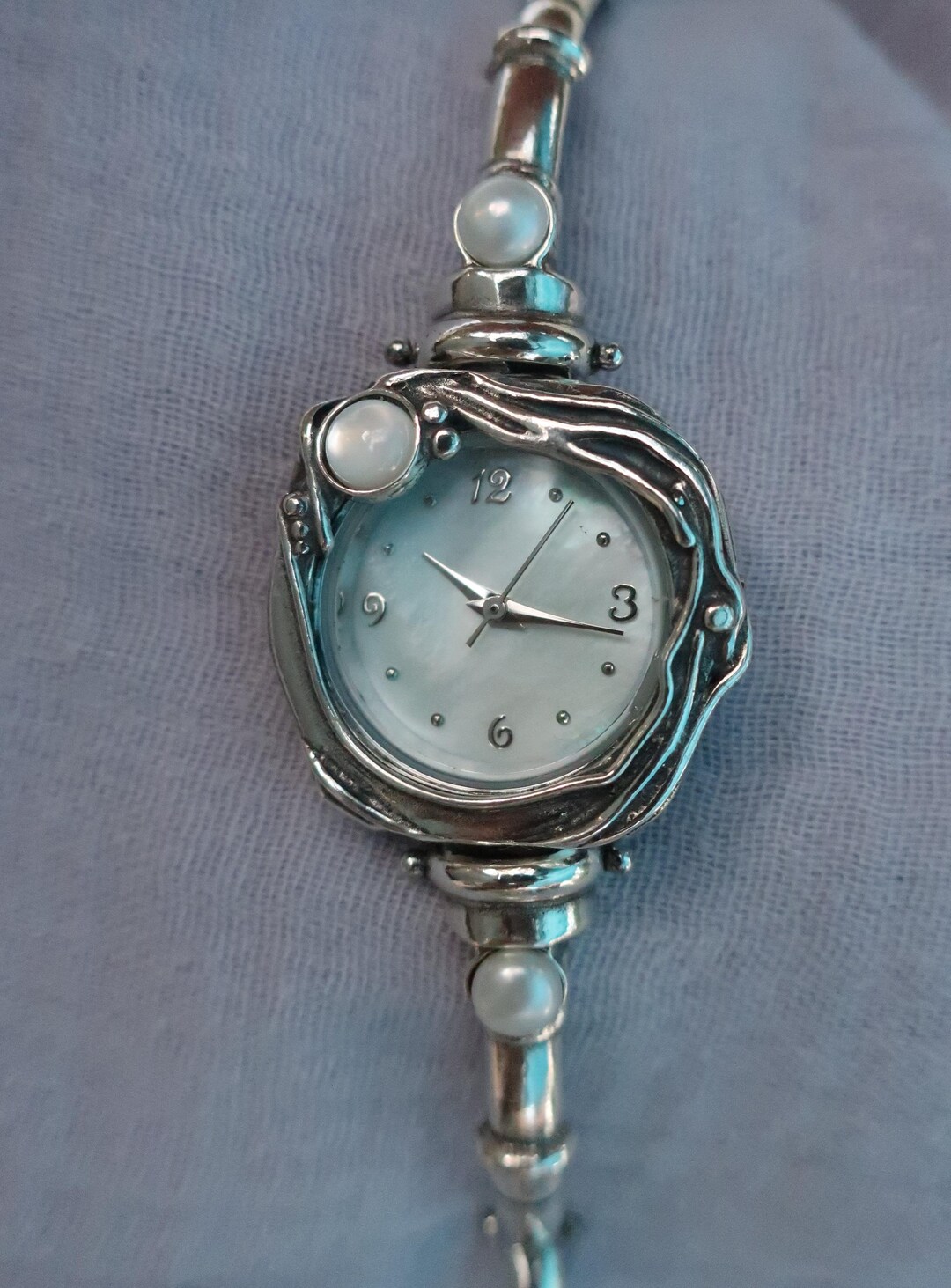 Sterling Silver Wristwatch Multi-stone Watch for Women - Etsy