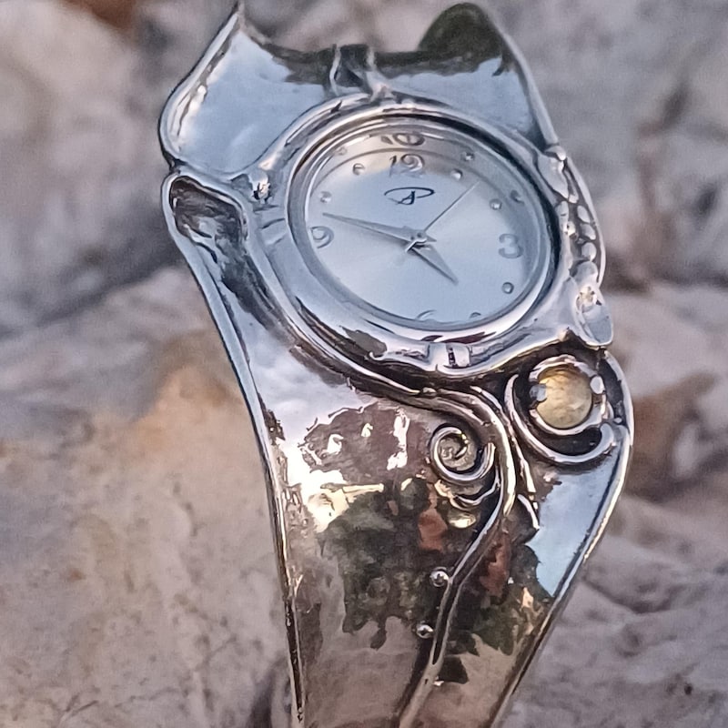 Turquoise Cuffed Watch - Etsy UK