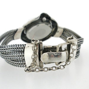 Sterling Silver Women Chain Watch Bracelet Flexible and - Etsy