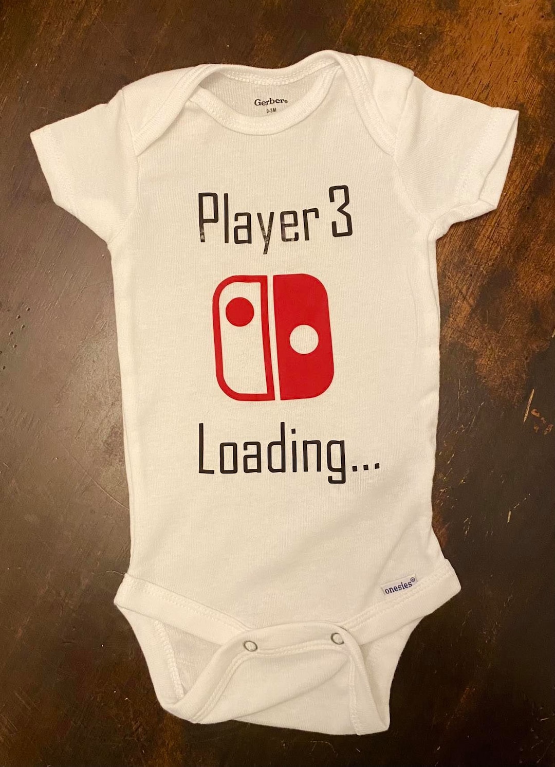 Baby or Pregnancy Announcement Onesie Loading Player... for Gamer Moms ...