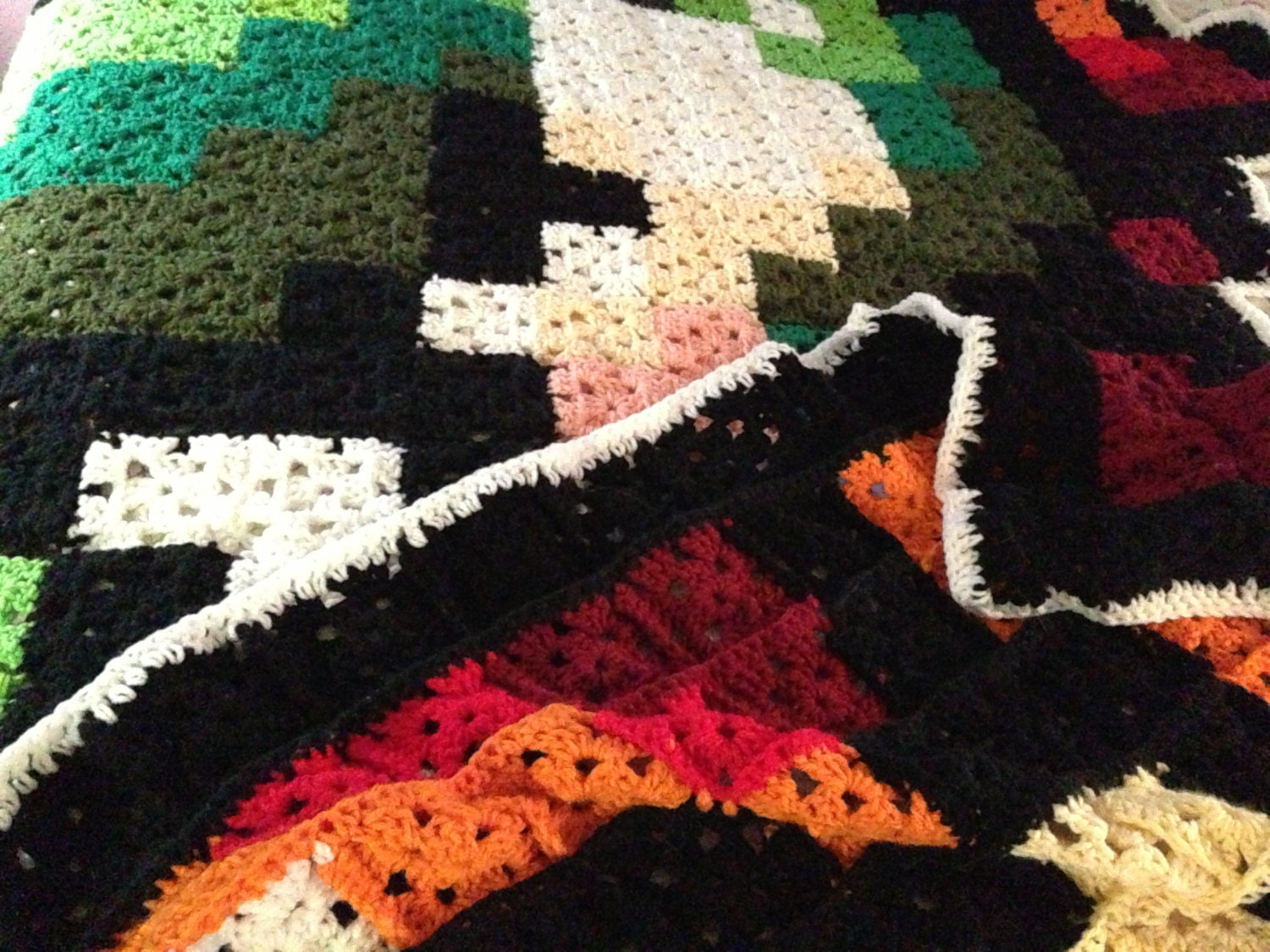 Large Yoshi Crochet 8-bit Blanket - Etsy