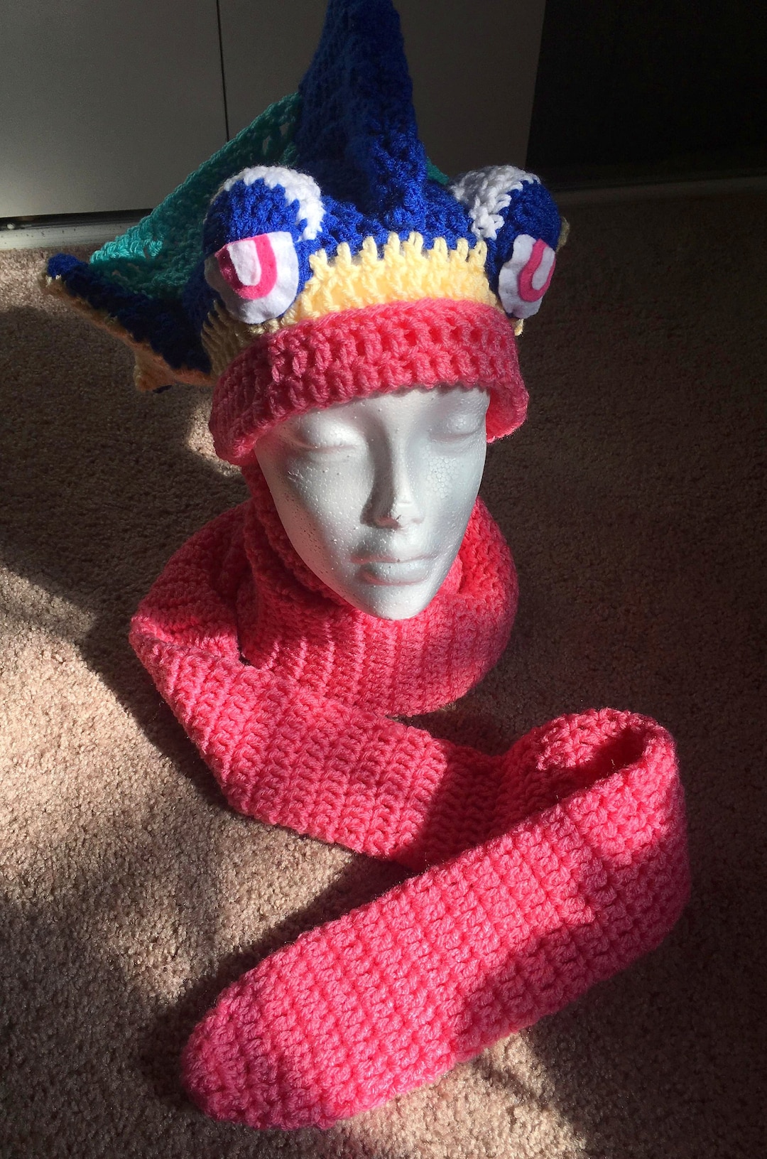 Greninja Crochet Hat Scarf Combo - Etsy