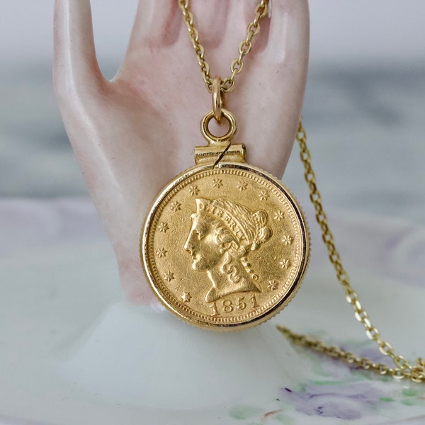 Antique Coin Necklace - Etsy
