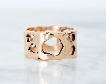 Gold Negative Space Rings - Etsy